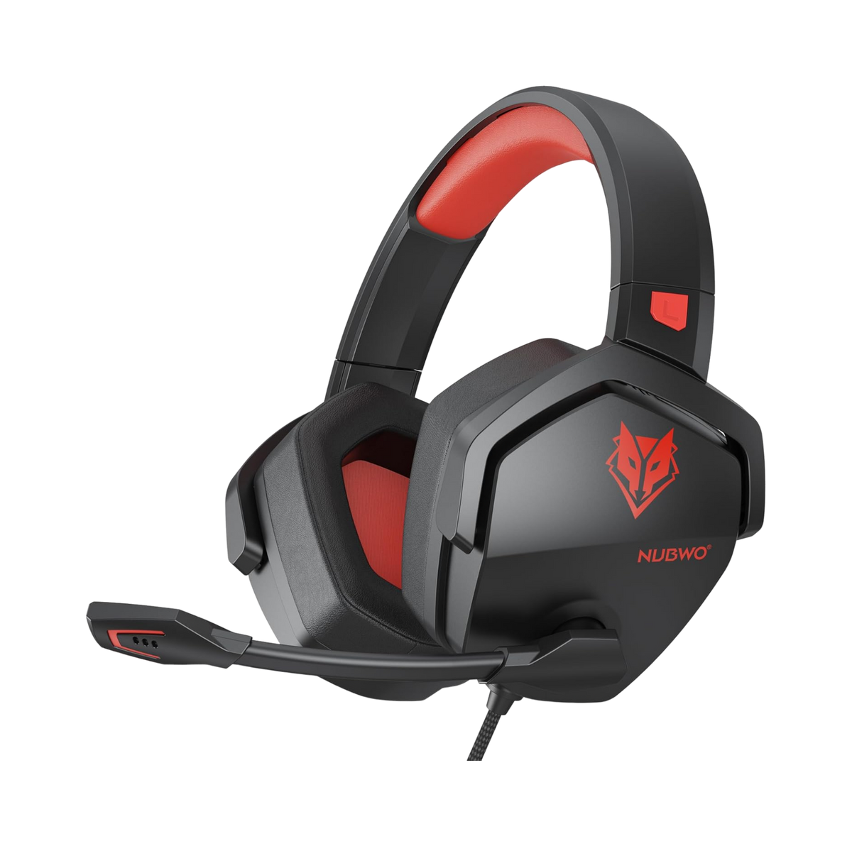 NUBWO N16 Gaming Headset for Xbox PS5 PC -Black Red – Nubwo